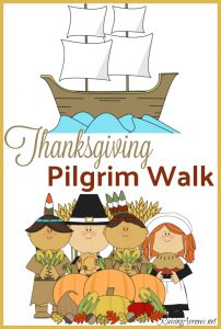 Thanksgiving Pilgrim Walk Activity for Kids