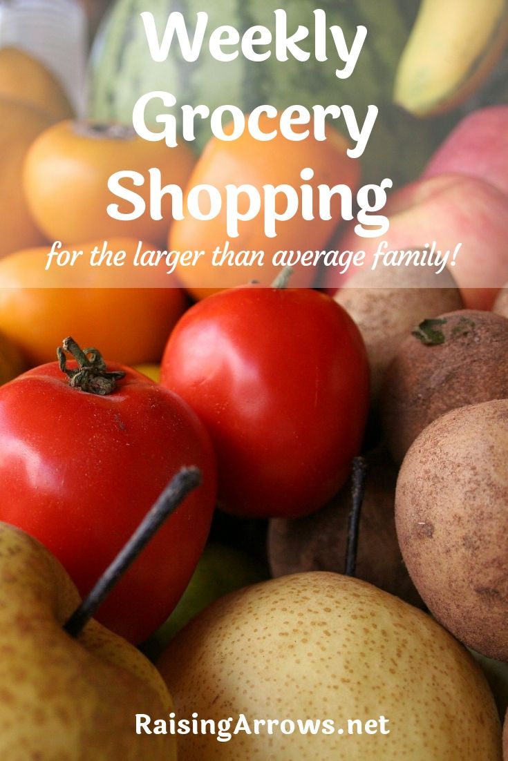 Large Family Weekly Grocery Shopping Strategies (+ Basic Grocery List!)