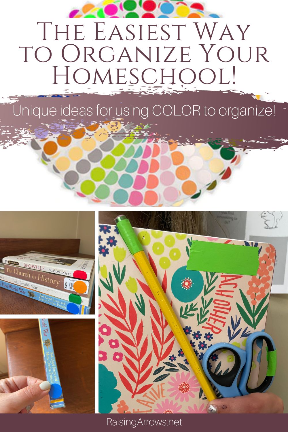 The Easiest Way to Organize Your Homeschool - COLOR!
