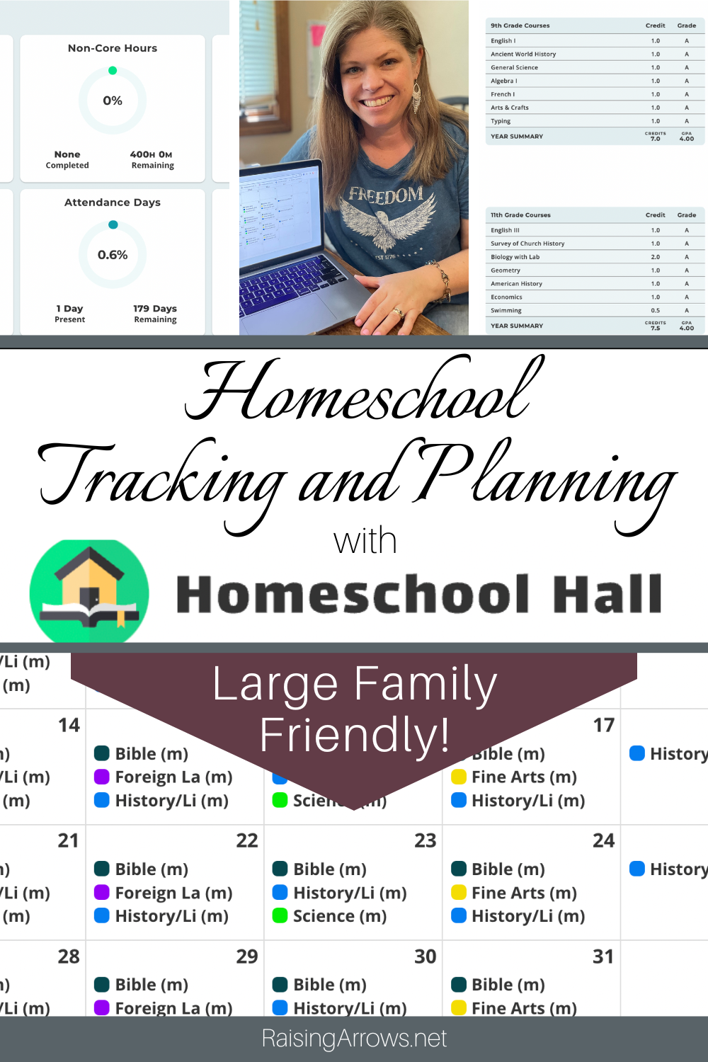Tracking and Planning with Homeschool Hall {Large Family Review}