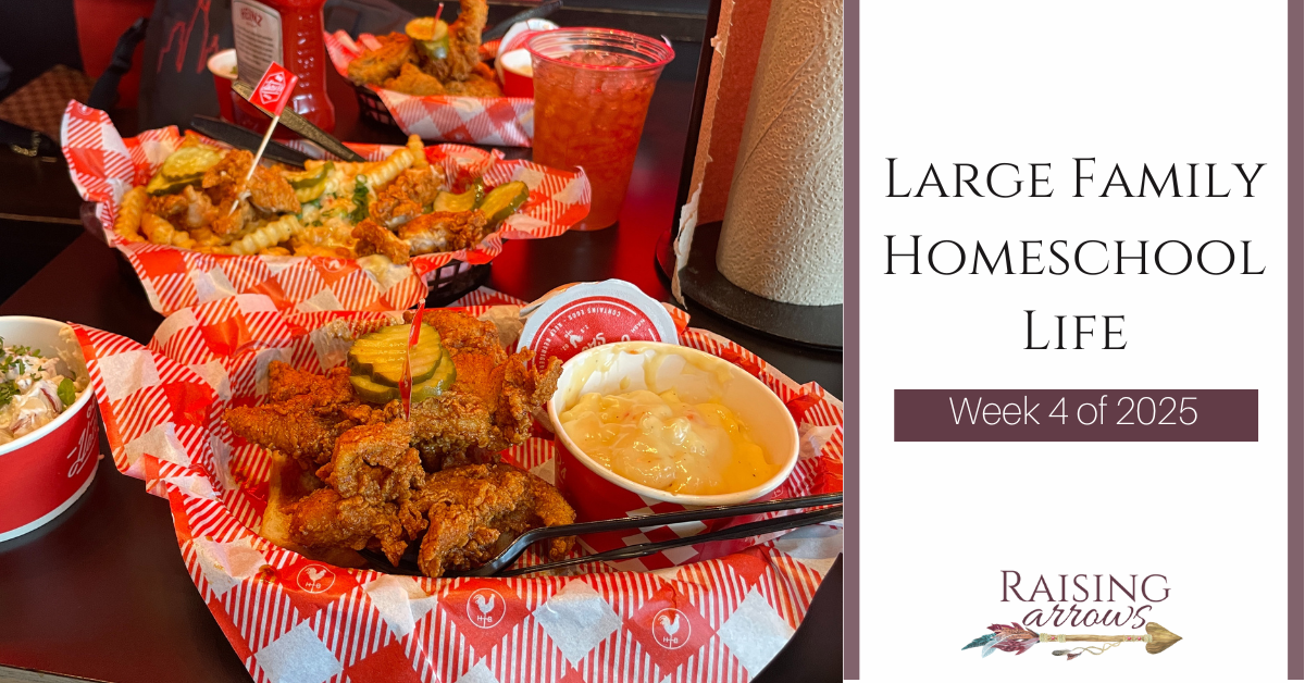 Large Family Homeschool Life - Week 4 of 2025